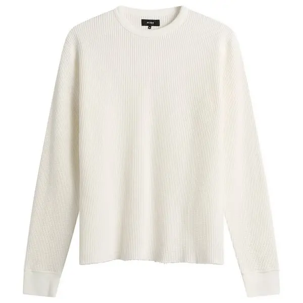 BEAMS Thermal Long Sleeve T-shirt - White