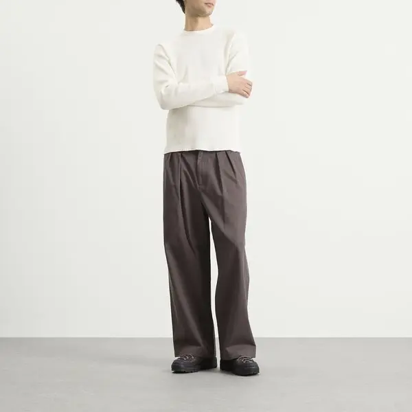 BEAMS Thermal Long Sleeve T-shirt - White