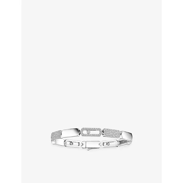 Messika Imperial Move Small 18ct Gold And Diamond Bracelet - White