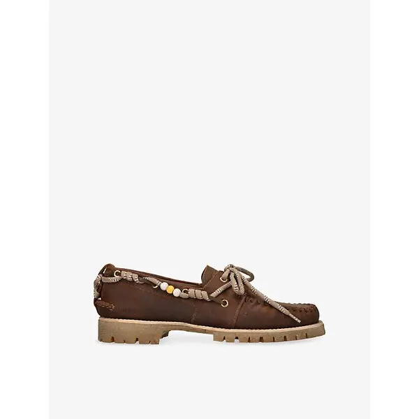 GOLDEN GOOSE Cruise Beaded Suede Loafers