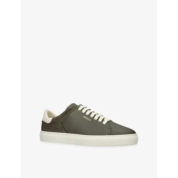 Axel Arigato Clean 90 Split Leather Trainers - Khaki