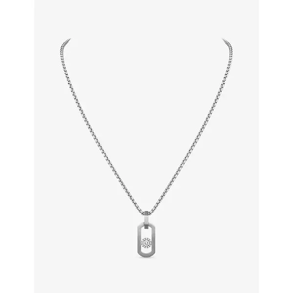 Messika So Move Diamond Pendant Necklace - Grey