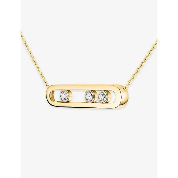 Messika Move Classique 18ct Gold And Diamond Necklace