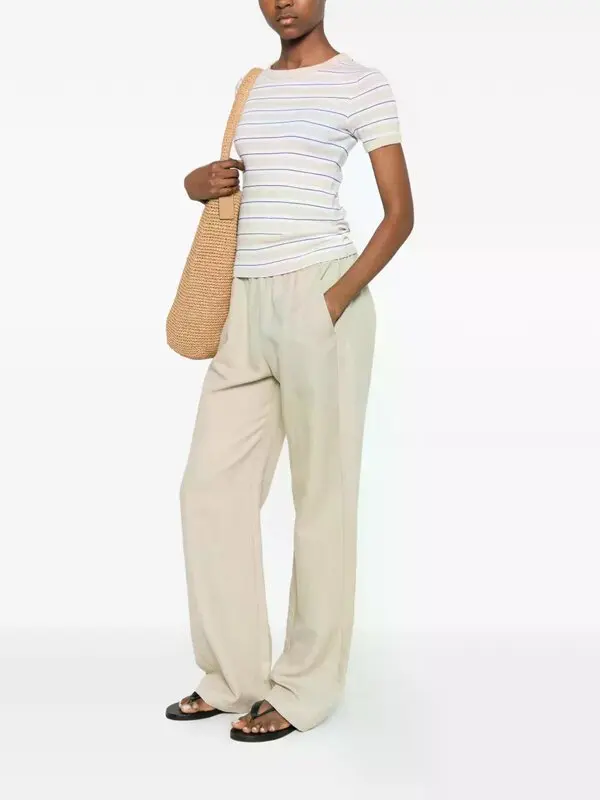 Enza Costa Striped Cotton T-shirt