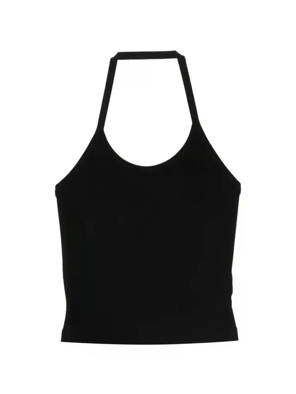 Enza Costa Ribbed Tank - Black