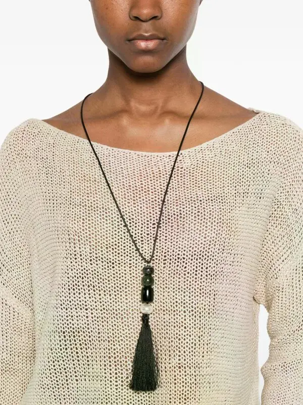 Enza Costa Open-knit Sweater - Neutrals