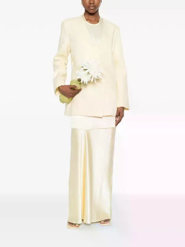 Enza Costa Double-breasted Linen Blazer