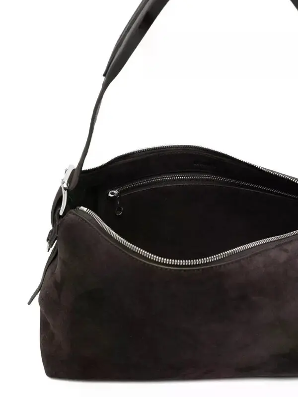 LEMAIRE Lemiare Belted Shoulder Bag In Suede - Brown