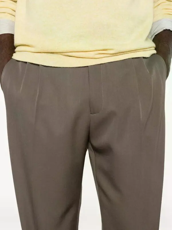 THE ROW Tosca Pleated Wool Trousers