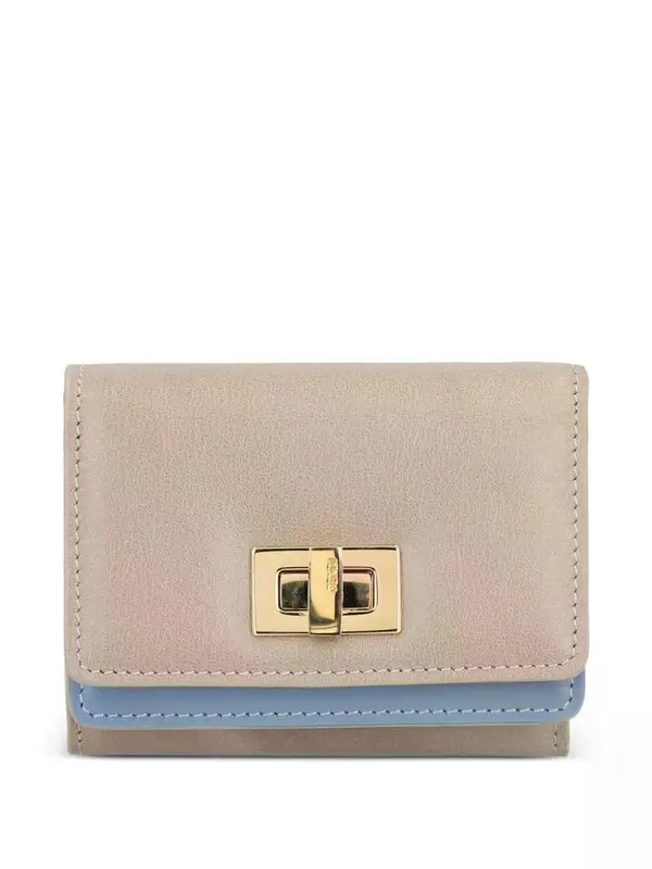 Fendi Small Way Trifold Wallet - Neutrals