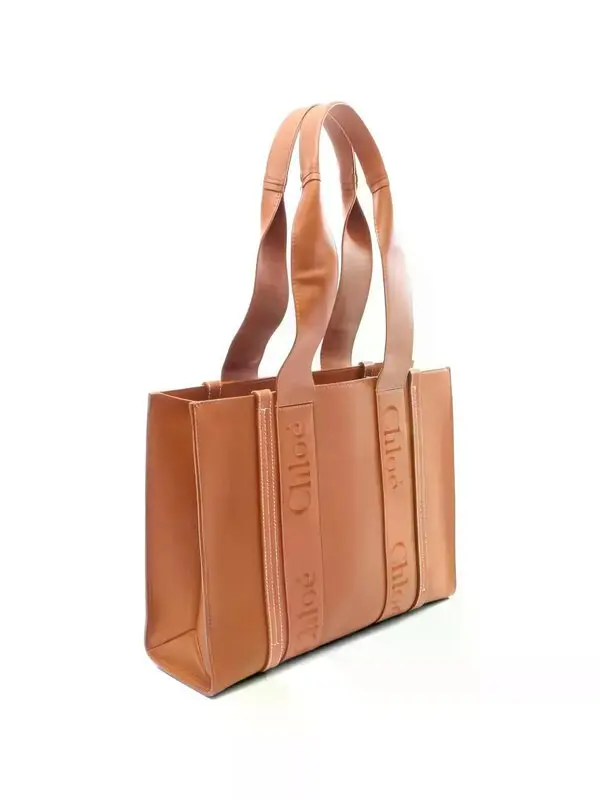 Chloé 2000s Woody Logo Tote Bag