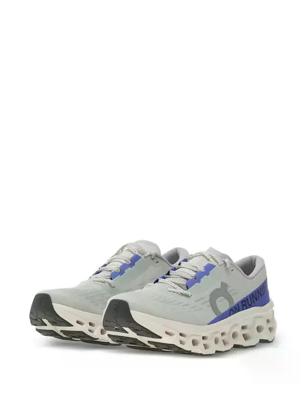 On Cloudmonster 3 Logo Mesh Sneakers - Grey