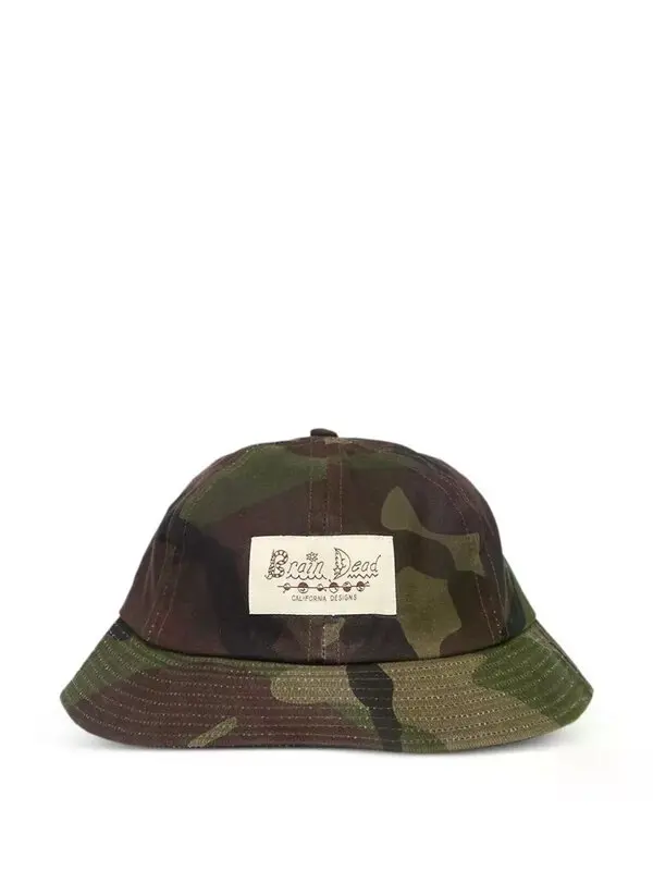 BRAIN DEAD Camouflage Pattern Bucket Hat - Green