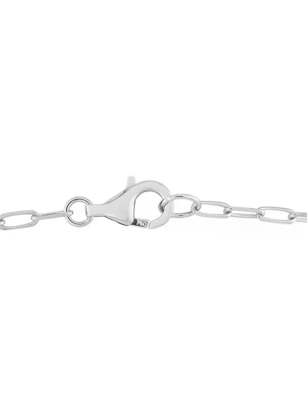 LB EXCLUSIVE 18k White Gold Diamond Bar Necklace