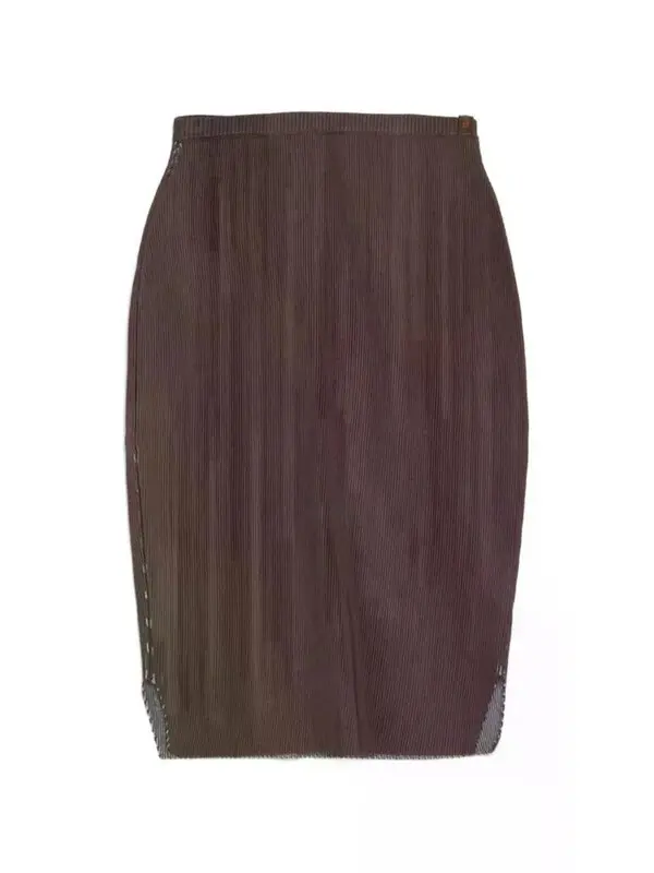 ISA BOULDER Ribbed Midi Skirt