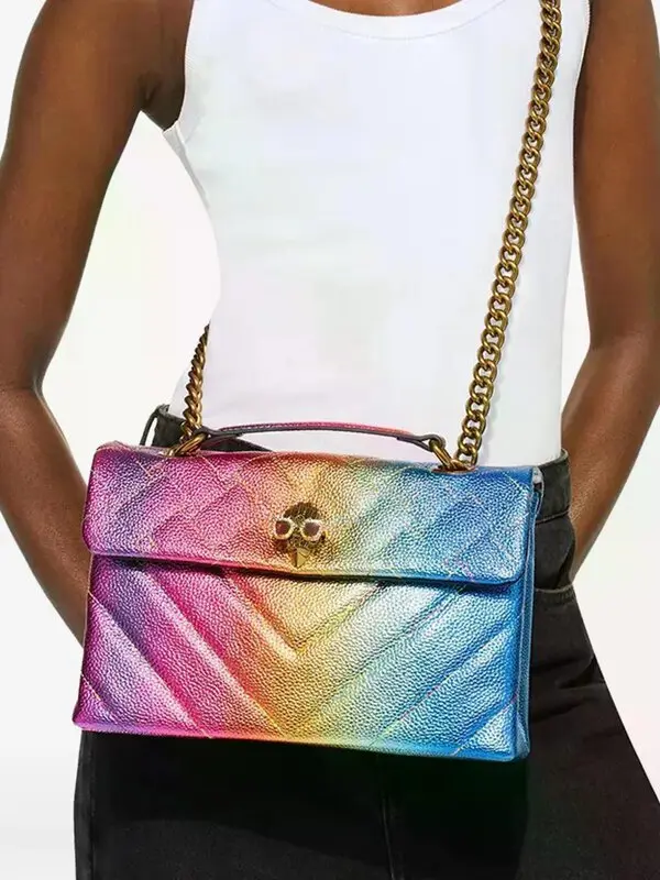Kurt Geiger Chevron Embellished Shoulder Bag