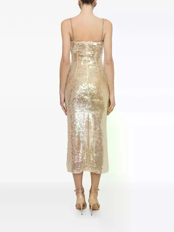 NISSA Sequin Embellished Midi Dress
