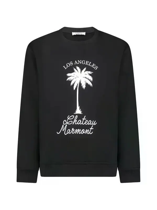 IH NOM UH NIT Palm-print Crew-neck Sweatshirt