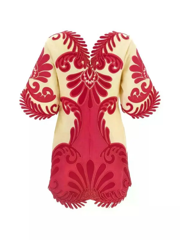 Farm Rio Embroidered Mini Dress