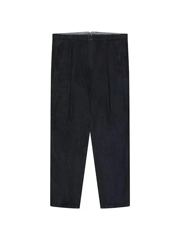SLOWEAR Pleated Denim Trousers