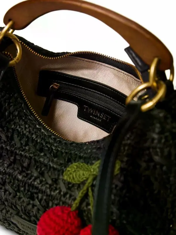 TWINSET Cherry Detail Shoulder Bag
