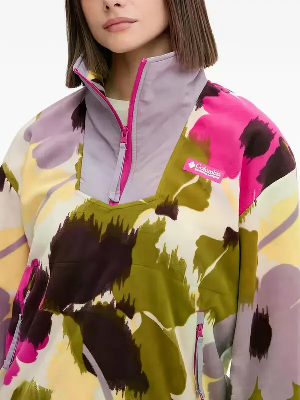 Columbia Floral Zip Top