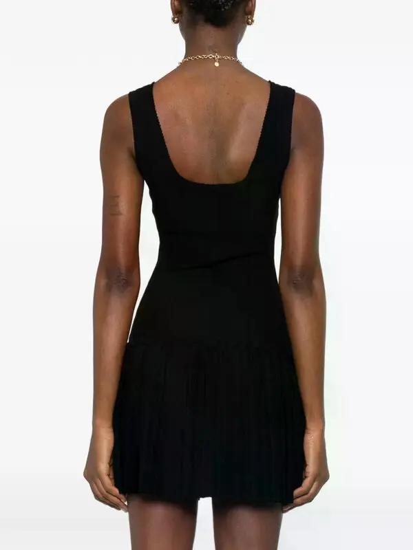 Sandro Ruffled Knitted Mini Dress