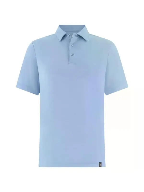 Boggi Milano Button-front Polo Shirt - Blue