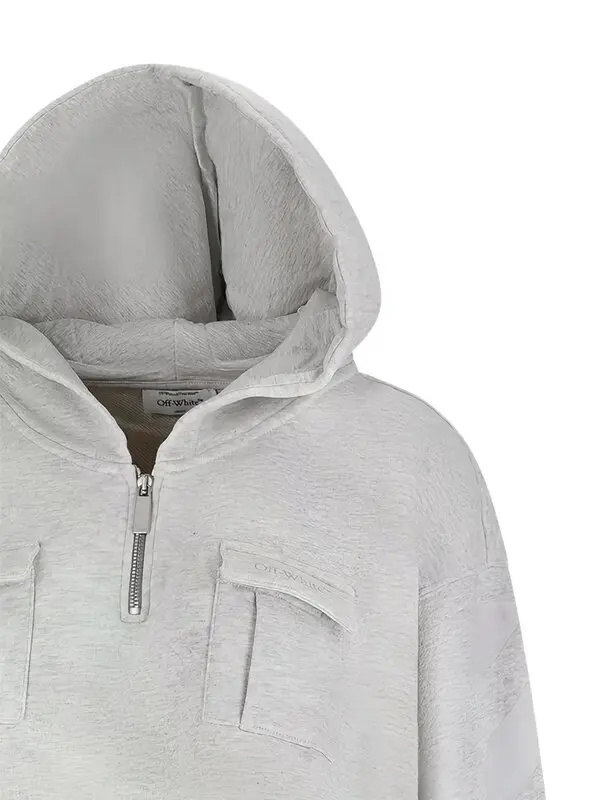 Off-White Pocket Crop Hoodie