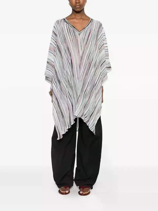 Missoni Striped V-neck Poncho