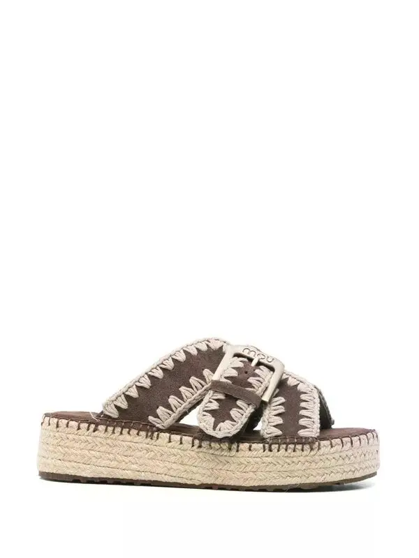 Mou Buckle Strappy Platform Sandals