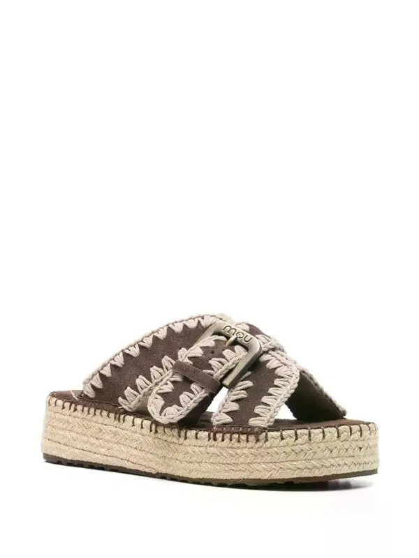 Mou Buckle Strappy Platform Sandals