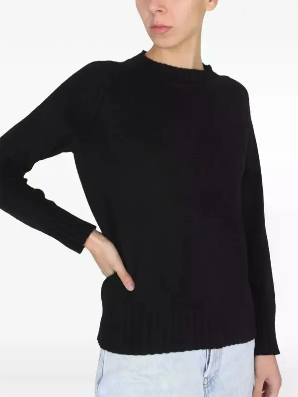 LIM BY STEFANO MORTARI Scalloped Wool Jersey Top