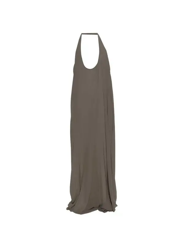 Rick Owens Haltar Sleeveless Maxi Dress - Brown