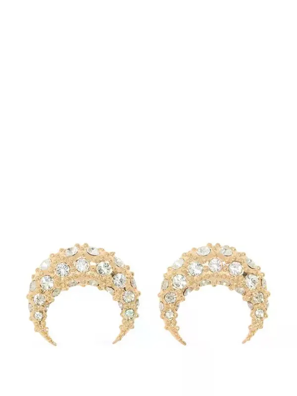 MARINE SERRE Crescent-shape Earrings - Gold