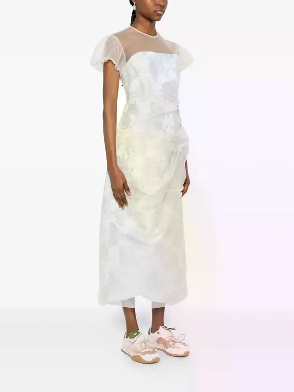 Simone Rocha Layered Gathered Midi Dress