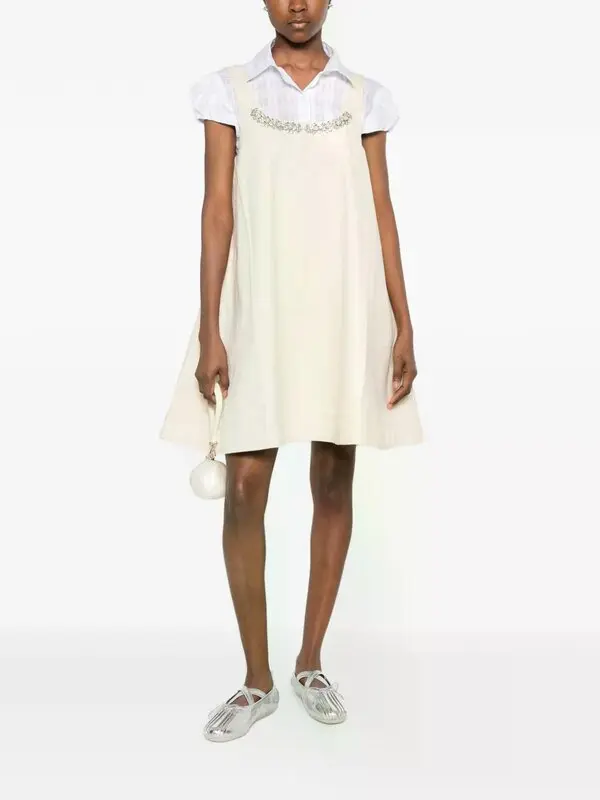 Simone Rocha Embellished A-line Mini Dress