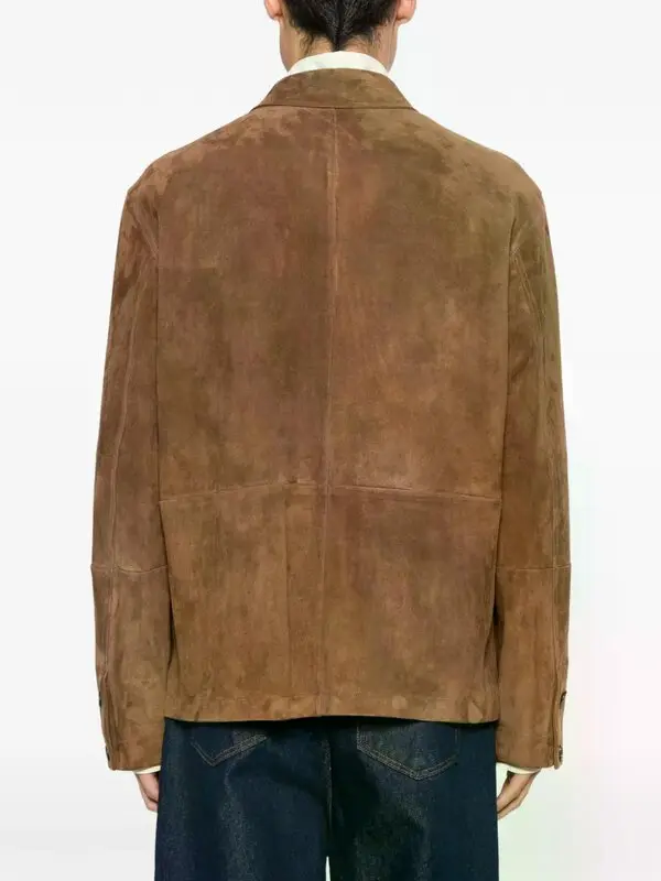 THE ROW Ulrich Suede Jacket - Brown