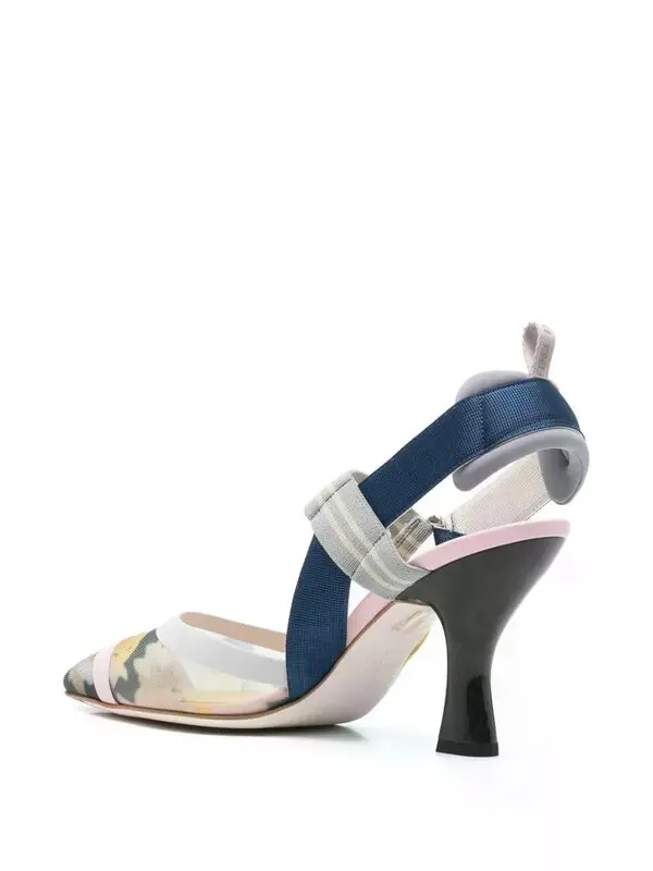 Fendi Colibrì Floral-print Slingback Sandals