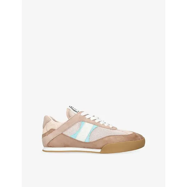 Chloé Kick Suede And Mesh Trainers - Pink