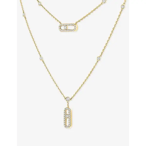Messika Move Uno Two-row Pavé Necklace
