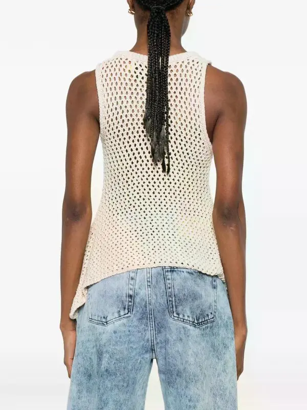 MARQUES' ALMEIDA Flower Asymmetric Knit Top