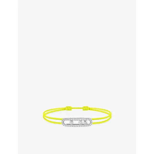 Messika Pavé Diamond Cord Bracelet - White