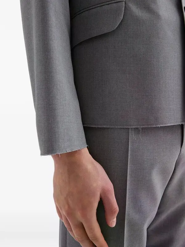 JIL SANDER Poplin Blazer - Grey