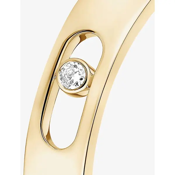 Messika Move Joaillerie 18ct Gold And 0.03ct Diamond Wedding Ring - Yellow