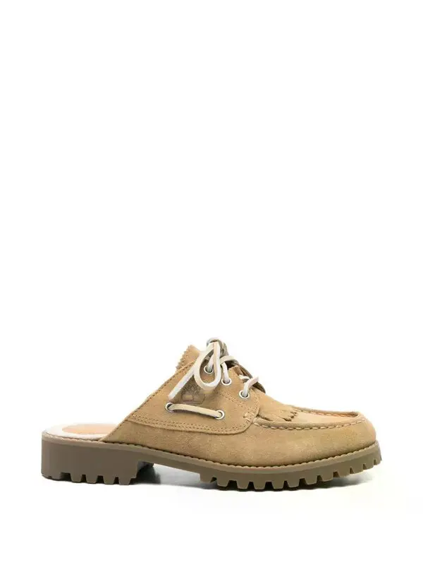 Timberland Fringed Lace-up Mules