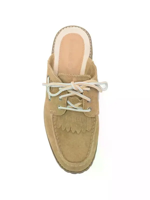 Timberland Fringed Lace-up Mules