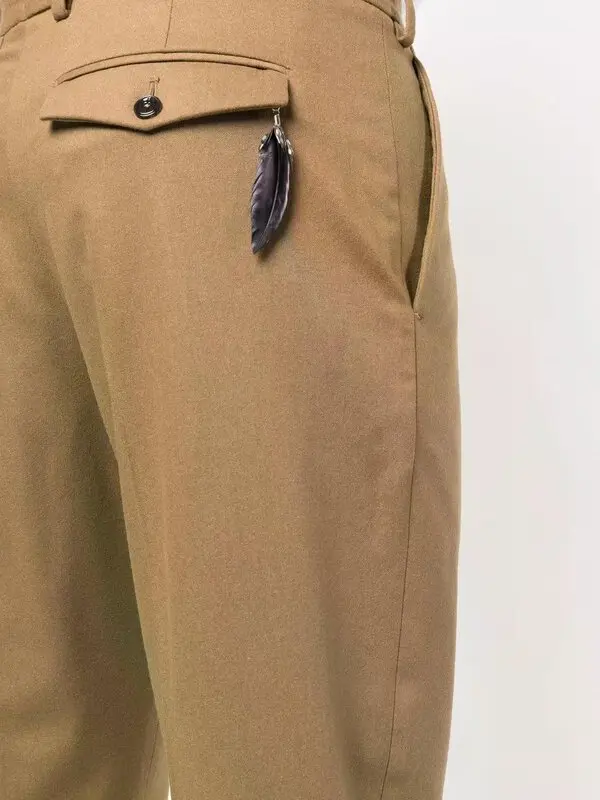PT TORINO Cropped Tailored Trousers - Neutrals