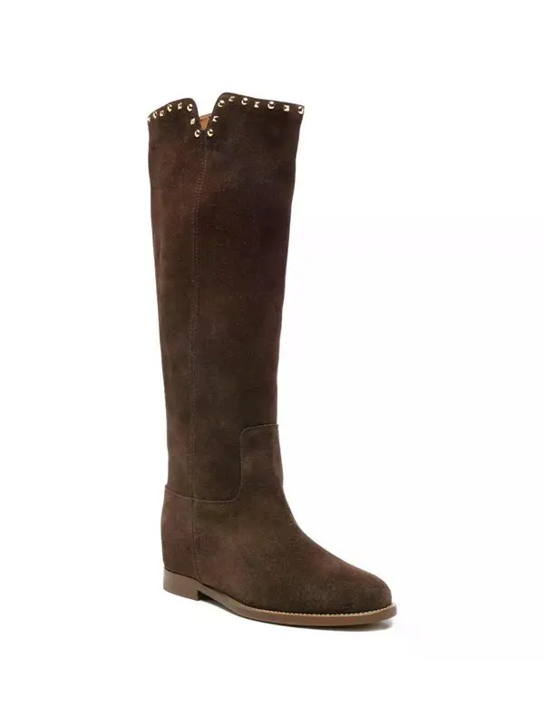 VIA ROMA 15 Studded Knee-high Boots