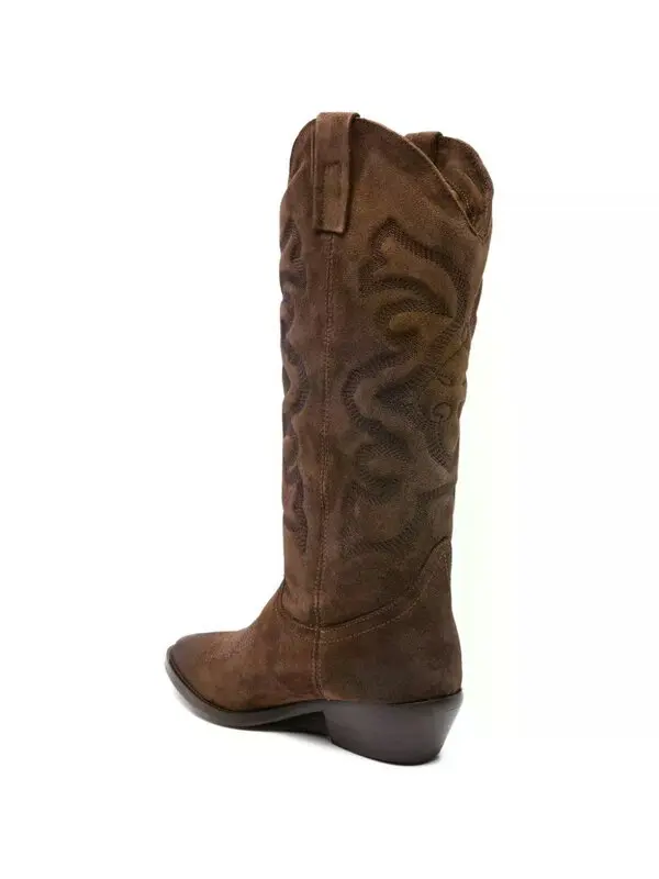 JULIE DEE Embroidered Pointed Toe Boots